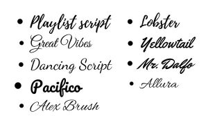 25+ Best Cursive Fonts On Canva That Are FREE